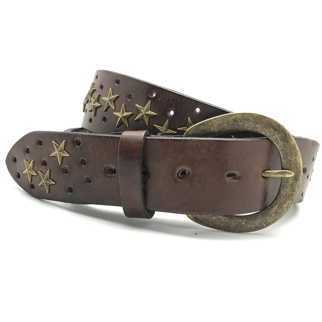 Handmade Leather Belts | Patented Curved Star Belt by Embrazio